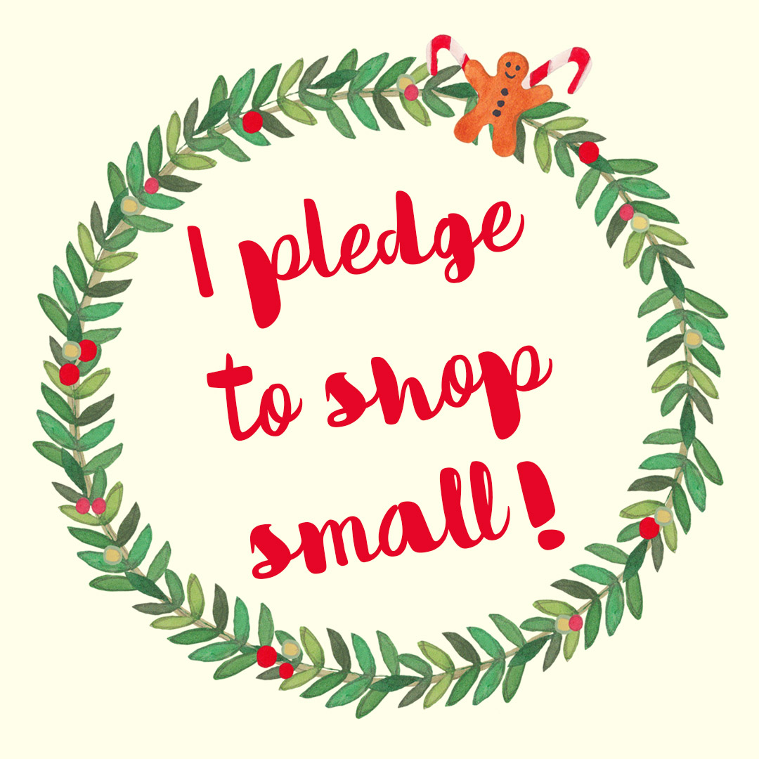 I Pledge To Shop Small, Will You? – frog & pencil